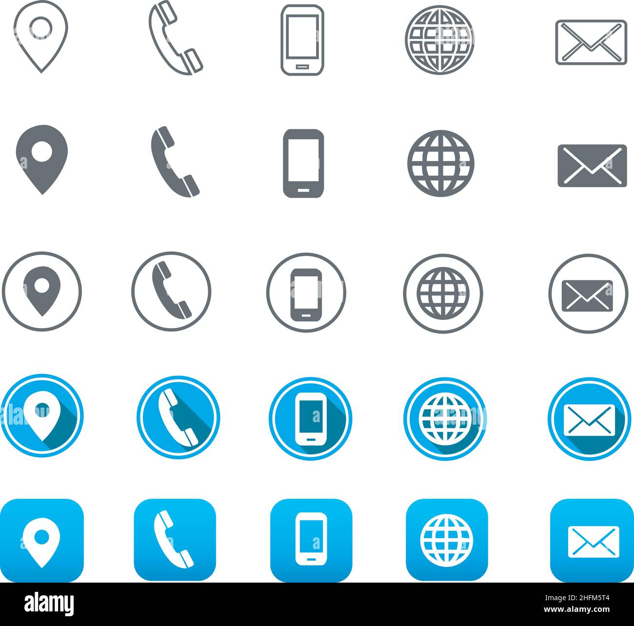 contact information web icon in vector format Stock Vector Image & Art ...