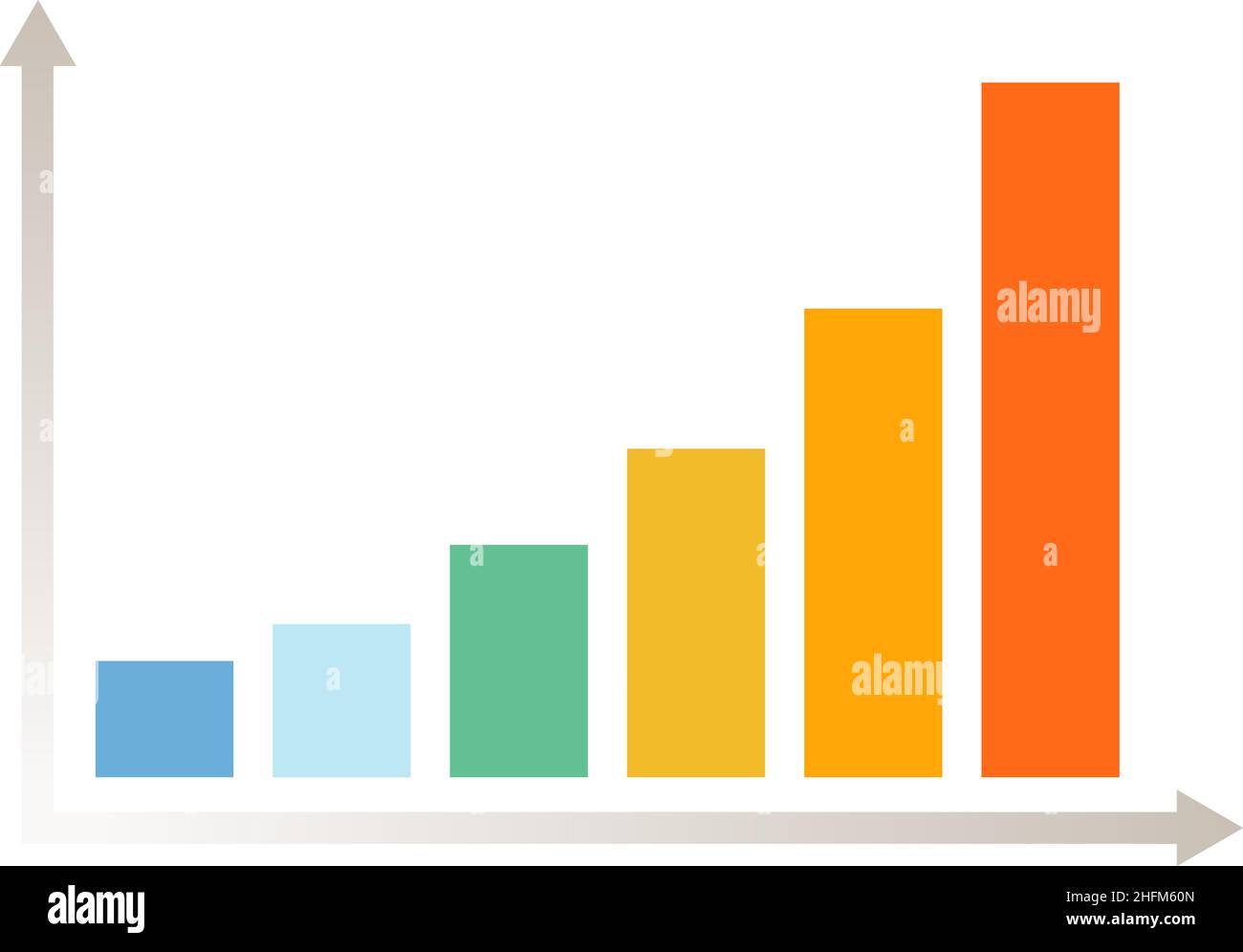 business chart or graph symbol, economic growth and success vector ...