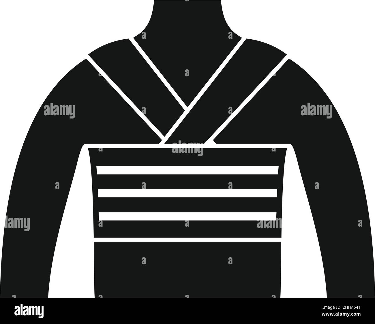 Back bandage icon simple vector. Patient accident. Man skin Stock ...