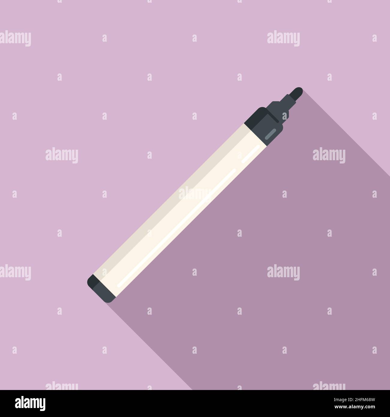 Letter marker icon flat vector. Tool ink. Writing graphic Stock Vector ...