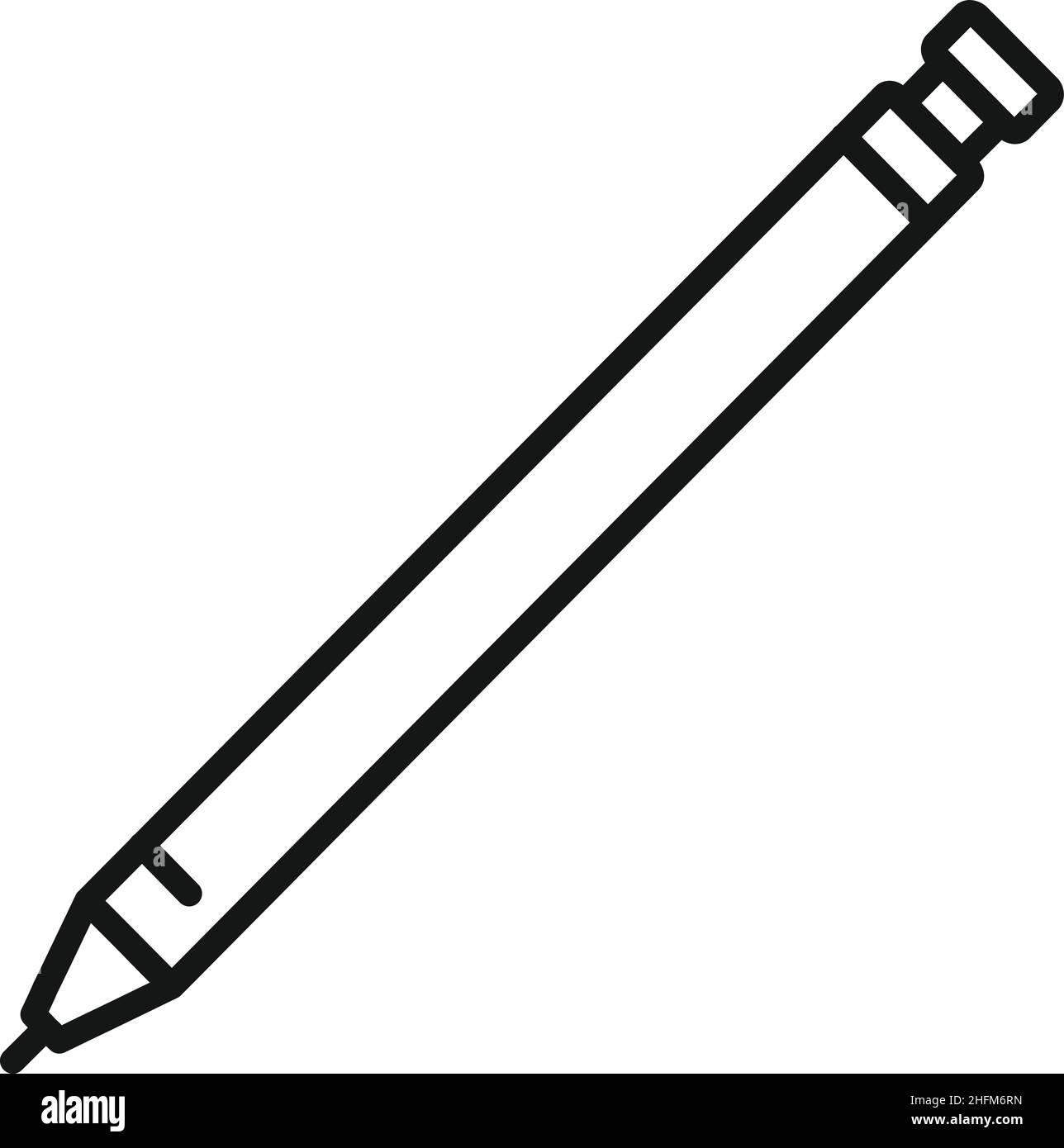 Artist pen icon outline vector. Ink signature. Graphic pencil Stock ...