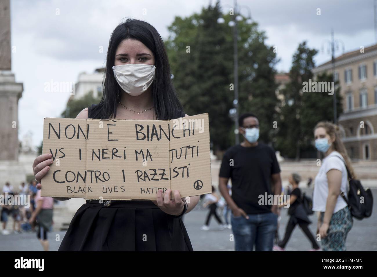 Roberto Monaldo / LaPresse 07-06-2020 Rome (Italy) Black Lives Matter ...