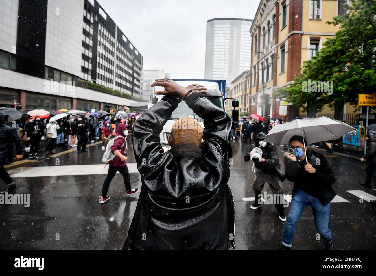 Claudio Furlan - LaPresse 07 June 2020 Milan (Italy) News Black Lives Matter Demonstration in ...