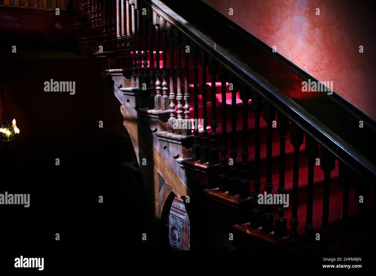 Medieval wooden staircase hi-res stock photography and images - Alamy