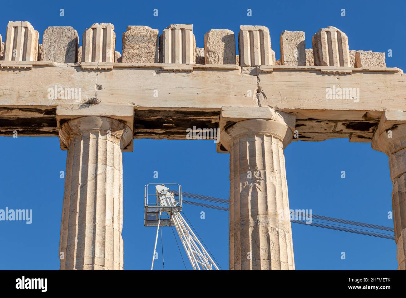 Athens, Greece. The Parthenon, a former temple on the Athenian Acropolis dedicated to the ...