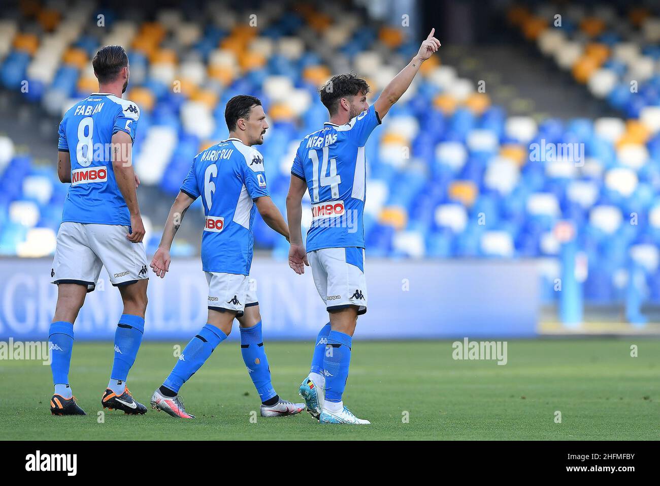 Cafaro/LaPresse June 28, 2020 Naples, Italy sport soccer Napoli vs Spal ...