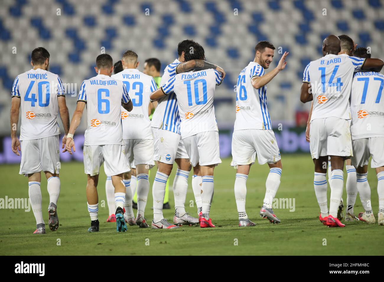 LaPresse/Filippo Rubin July 1, 2020 Ferrara (Italy) Sport Soccer Spal ...