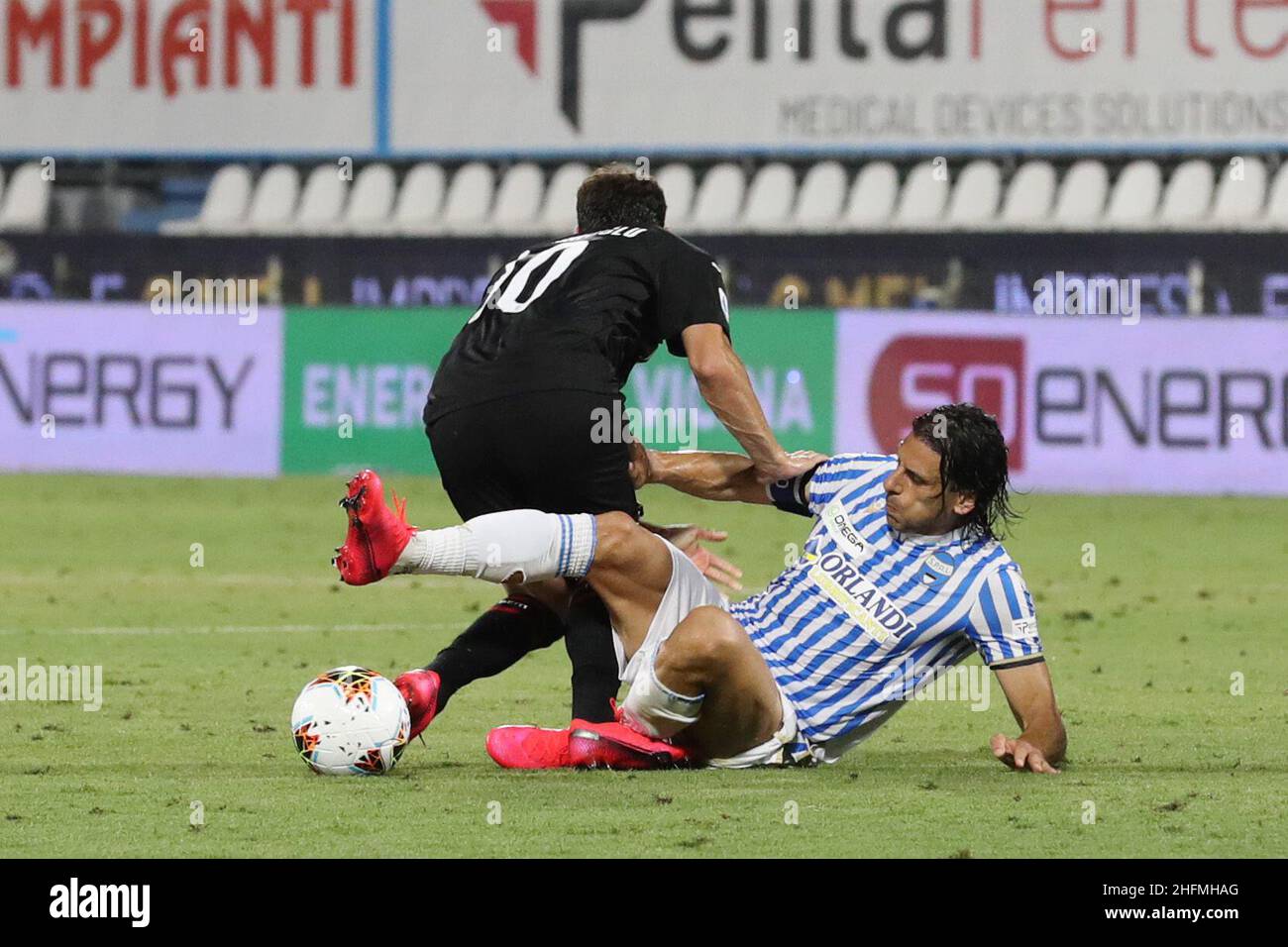LaPresse/Filippo Rubin July 1, 2020 Ferrara (Italy) Sport Soccer Spal ...