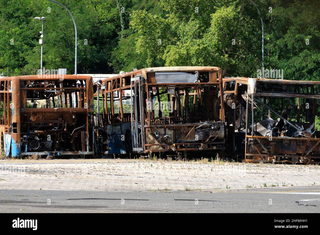 Mauro Scrobogna /LaPresse July 02, 2020 Rome, Italy News ATAC depot via ...