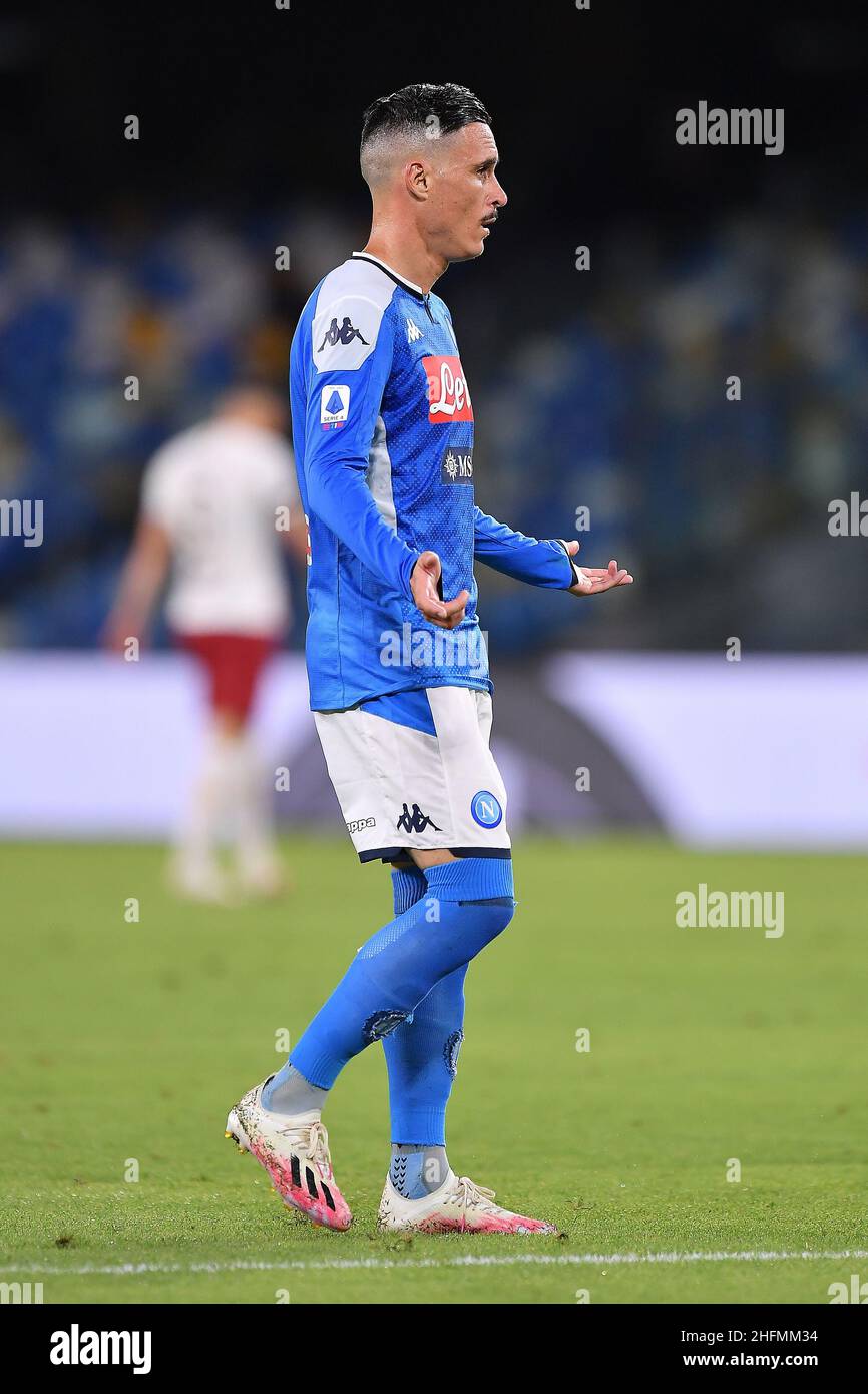 Cafaro/LaPresse July 5, 2020 Naples, Italy sport soccer Napoli vs Roma ...