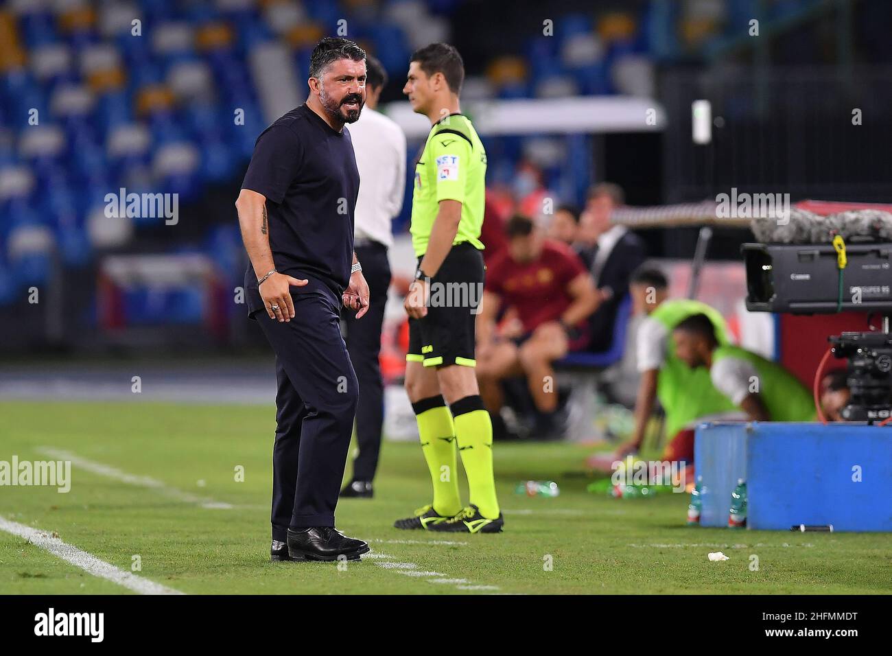 Cafaro/LaPresse July 5, 2020 Naples, Italy sport soccer Napoli vs Roma ...