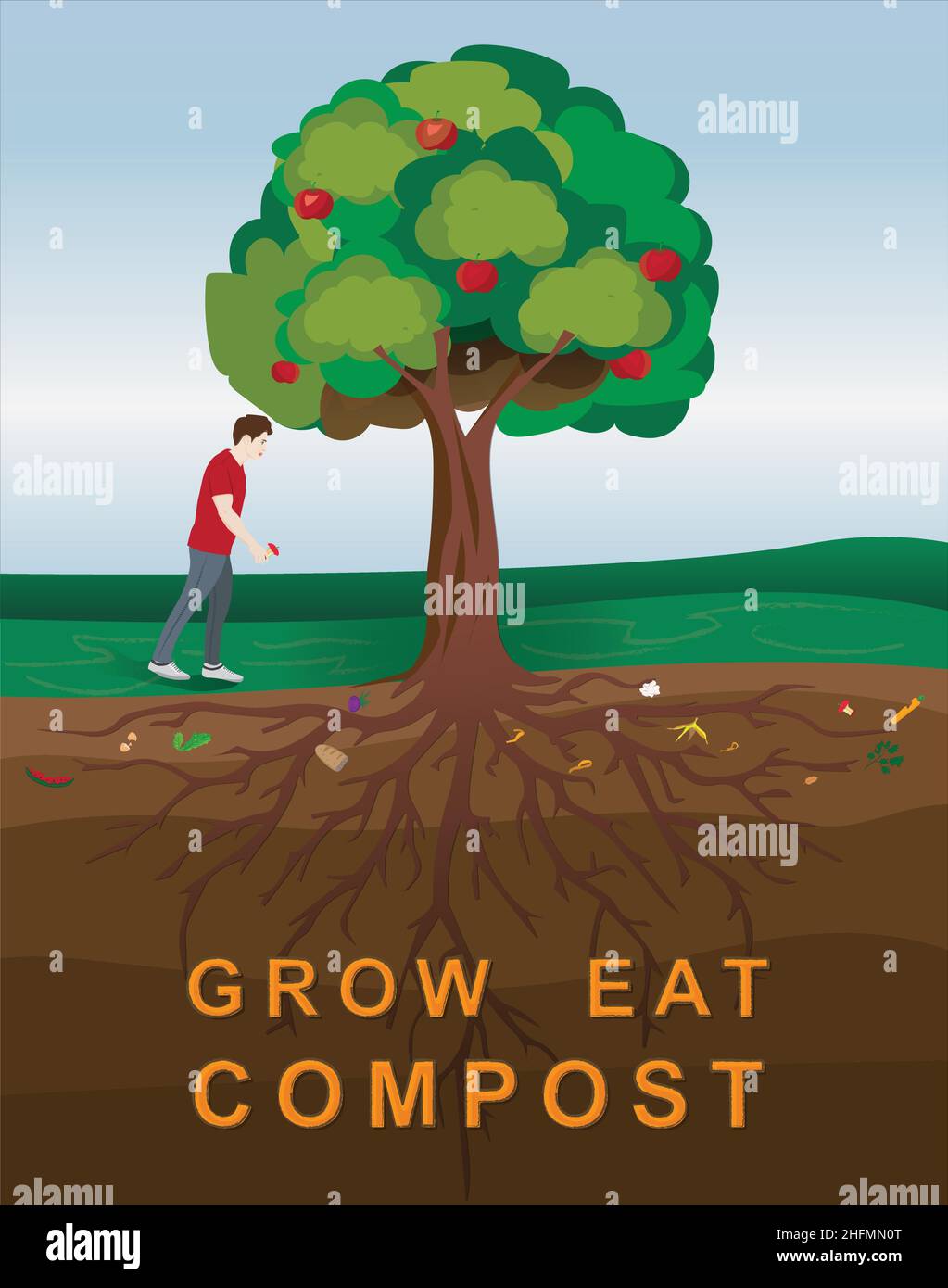 Compost man Stock Vector Images - Alamy