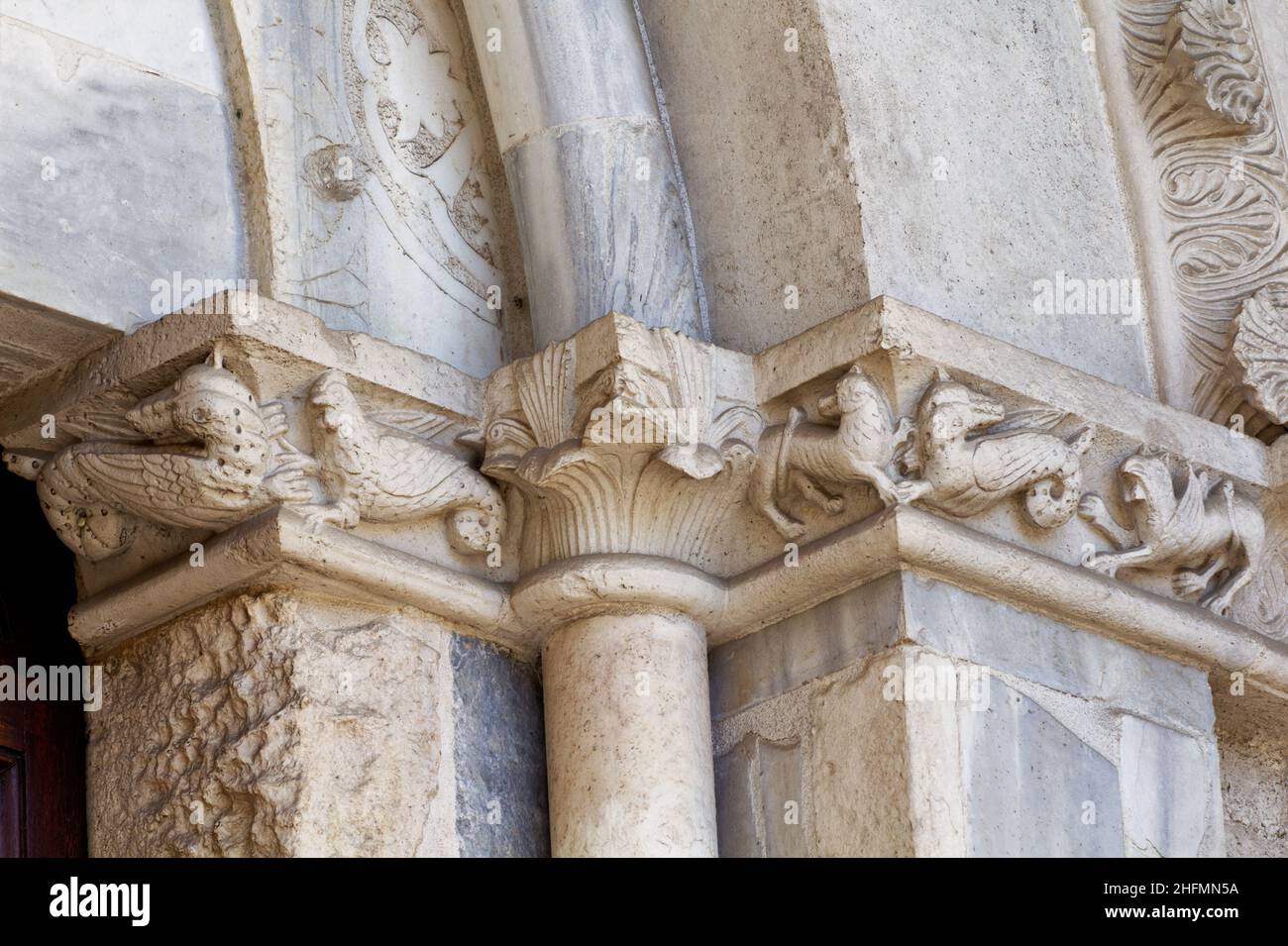 Medieval Bestiary - Cathedral of Saint Cyriacus the Martyr, a mix of ...