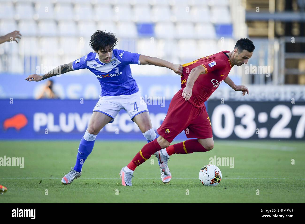 Fabio Rossi/AS Roma/LaPresse 11/07/2020 Brescia (Italy) Sport Soccer ...