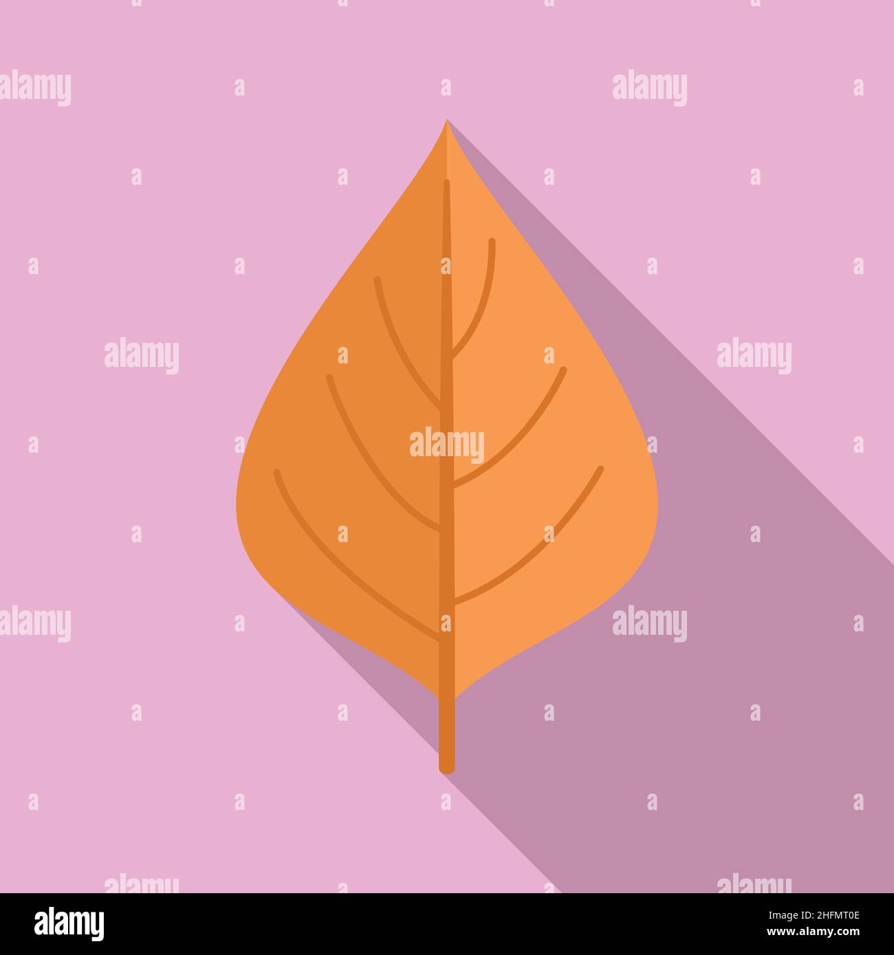 Rowan leaf icon flat vector. Autumn fall. Foliage tree Stock Vector ...
