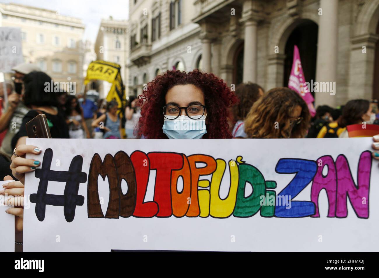 Cecilia Fabiano/LaPresse July 16 , 2020 Rome (Italy) News LGBTQ protest ...