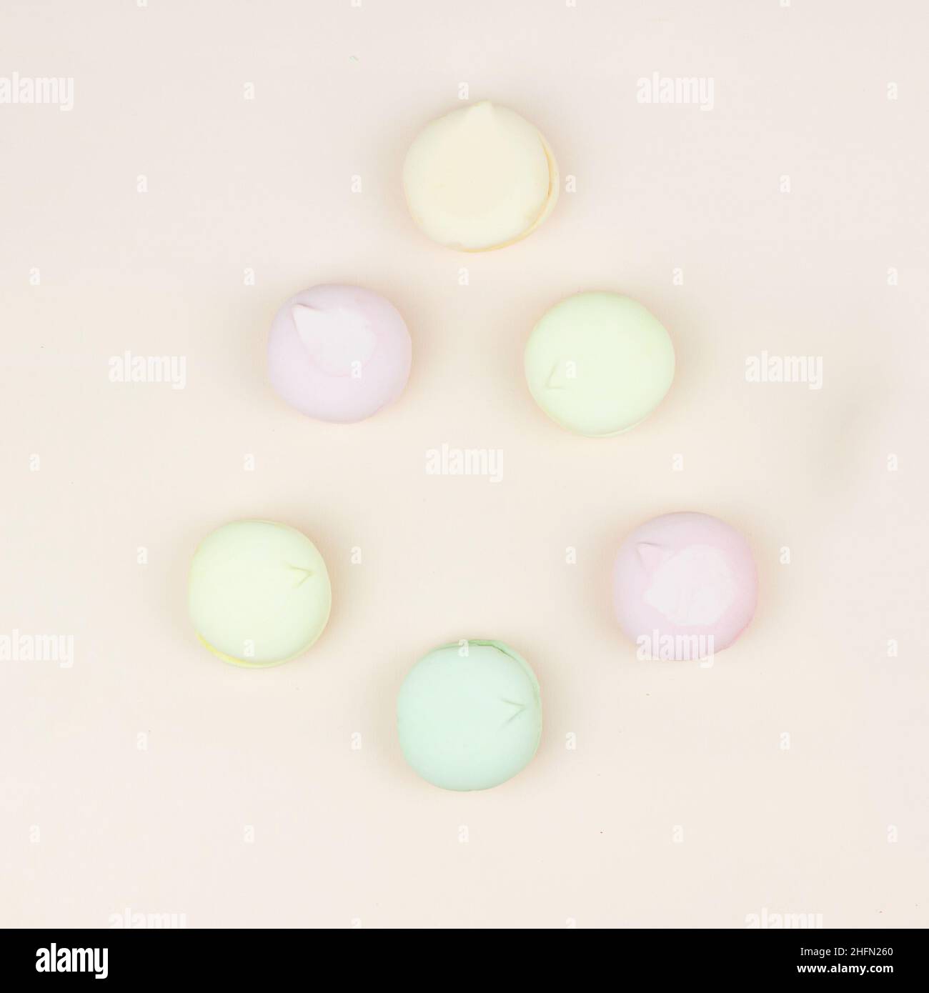 Delicious Sweet Colorful Macarons. Gourmet Colored Macaroon Cookies ...