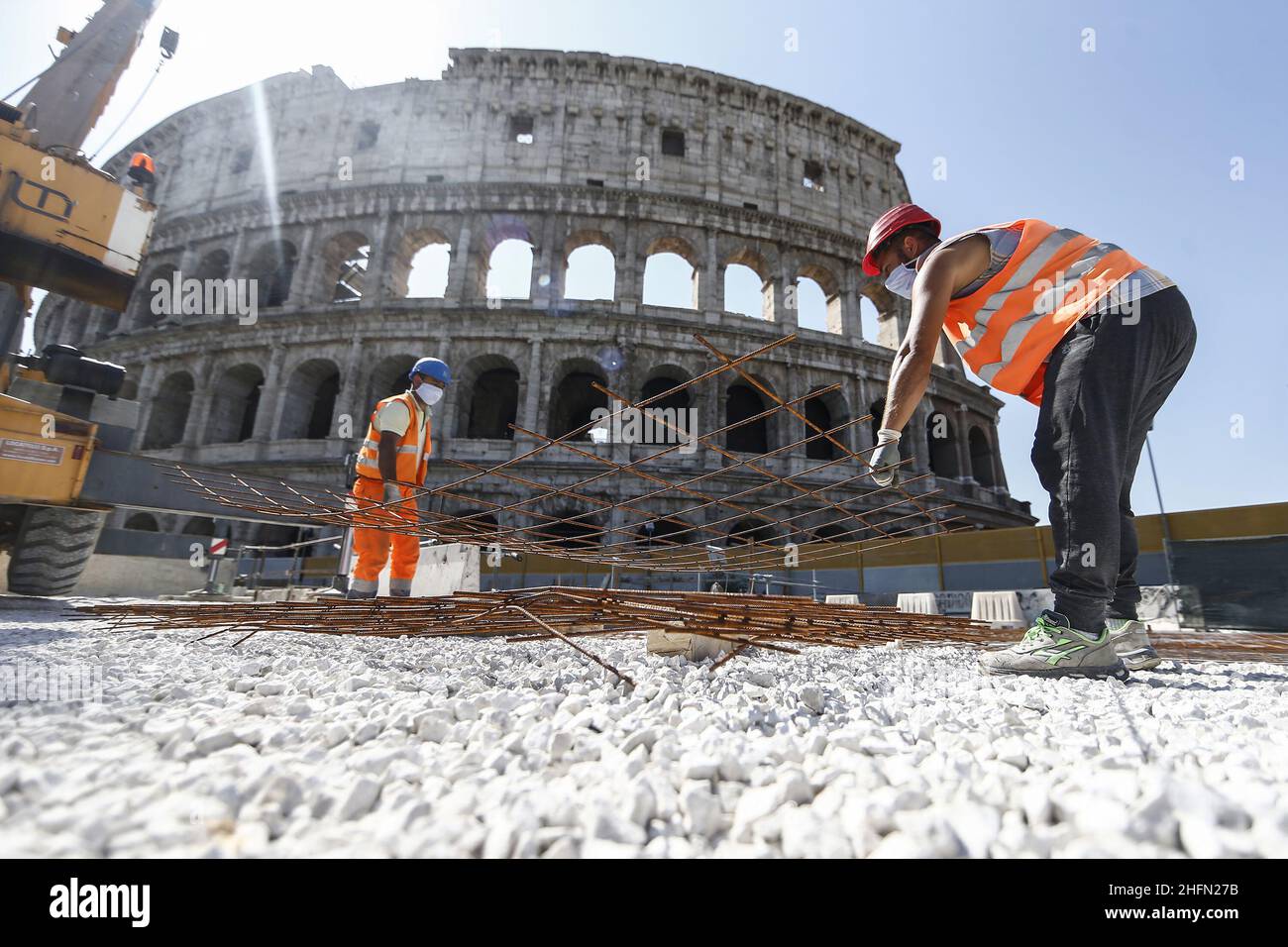 Cecilia Fabiano/LaPresse July 23 , 2020 Rome (Italy) News Visit to the ...