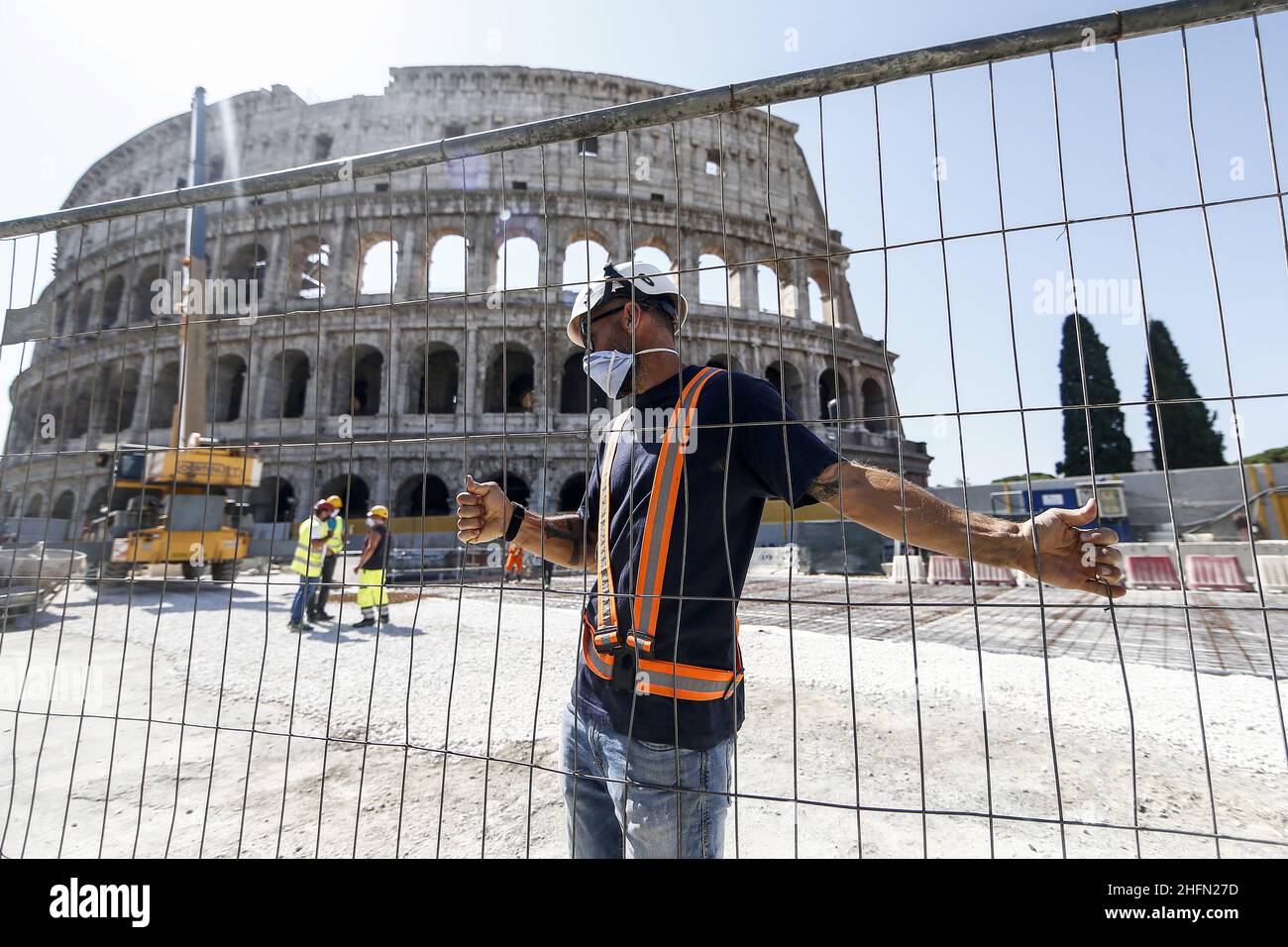 Cecilia Fabiano/LaPresse July 23 , 2020 Rome (Italy) News Visit to the ...