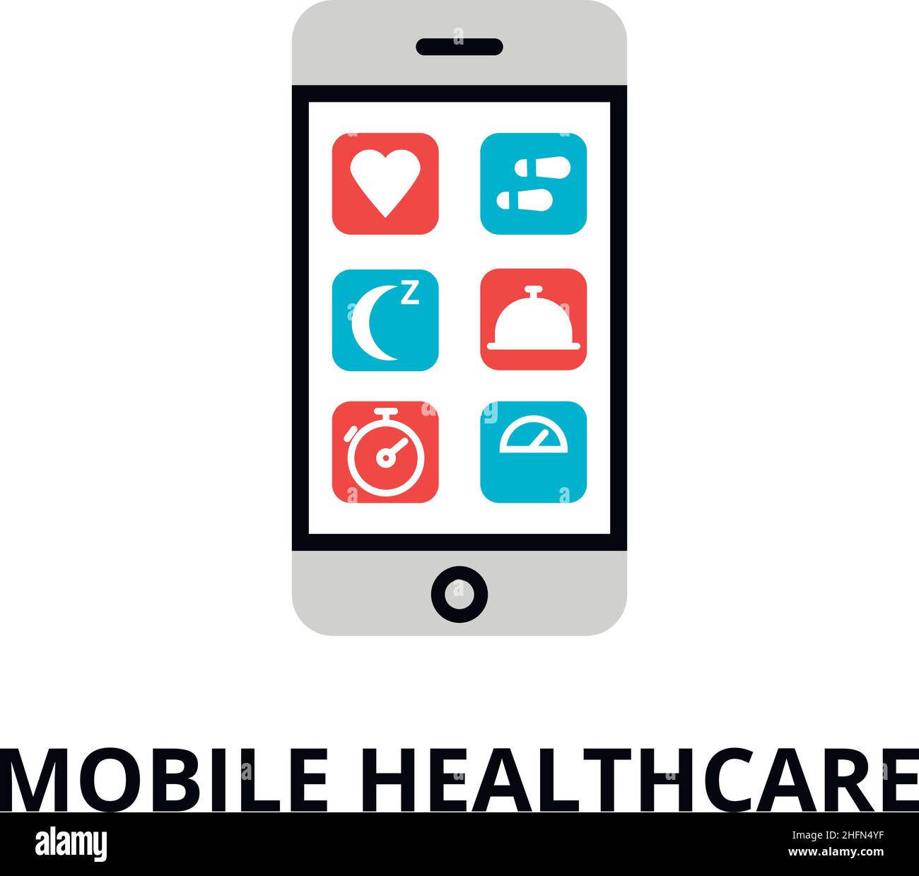 Modern flat editable line design vector illustration, concept of mobile ...