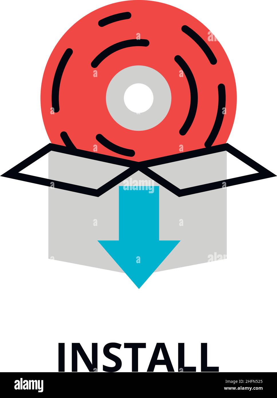 Modern flat editable line design vector illustration, concept of ...