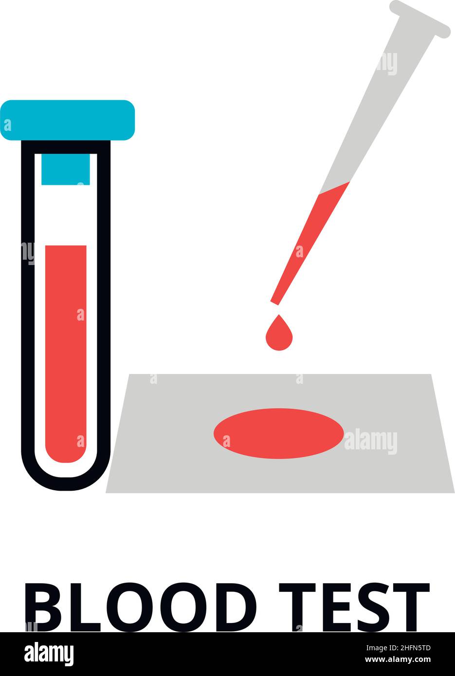 Modern flat editable line design vector illustration, concept of blood ...