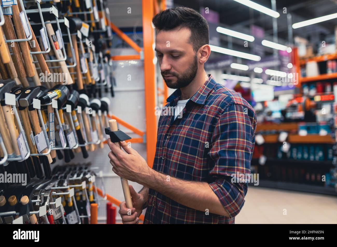 Hammer shop assistant hi-res stock photography and images - Alamy