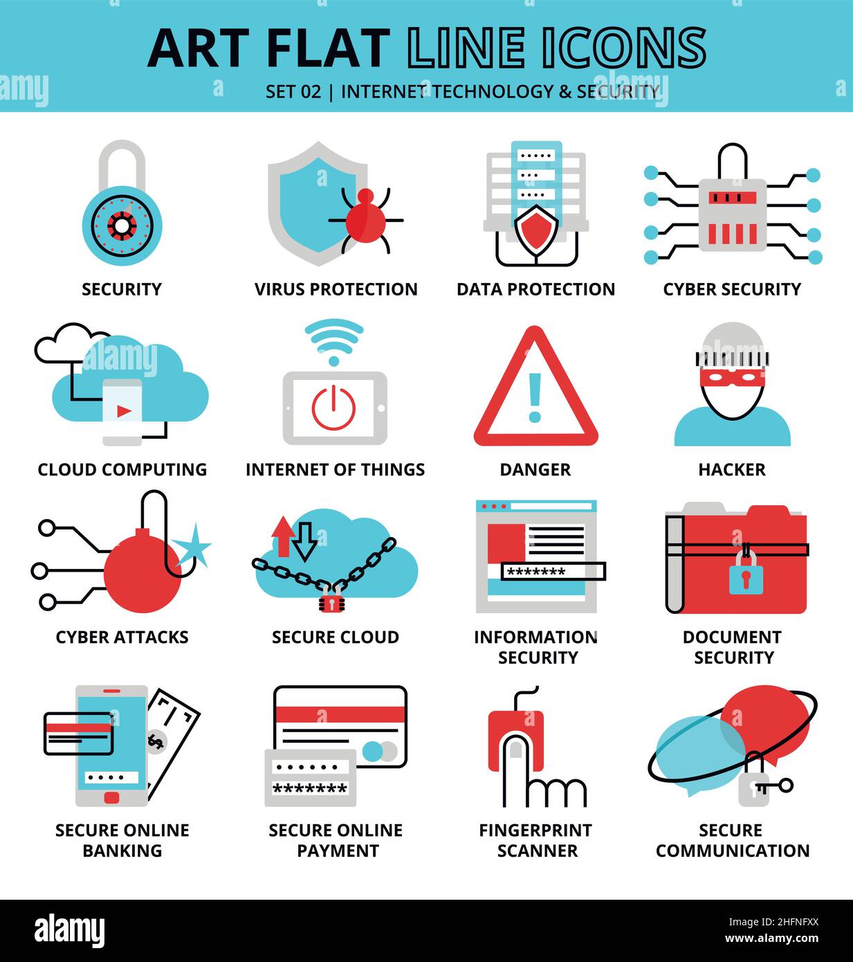 Cyber security icons Stock Vector Images - Alamy