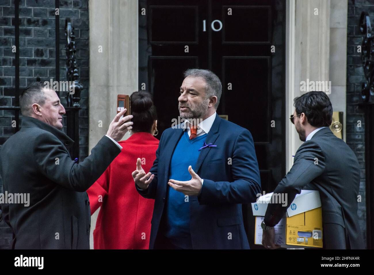 10 Downing Street, London, UK. January 2022. Alan Miller attends the ...