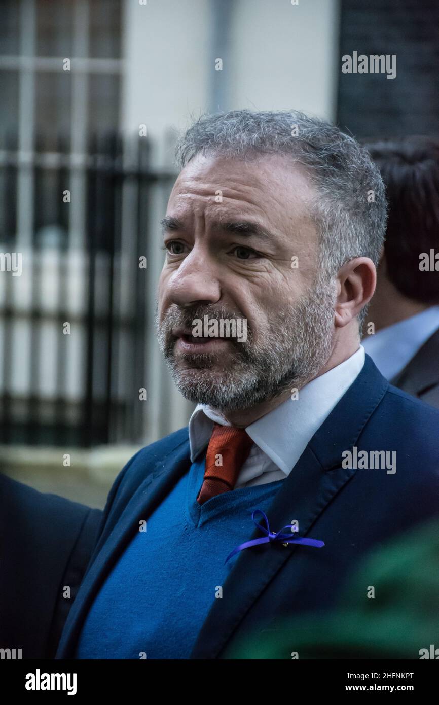 10 Downing Street, London, UK. January 2022. Alan Miller attends the ...