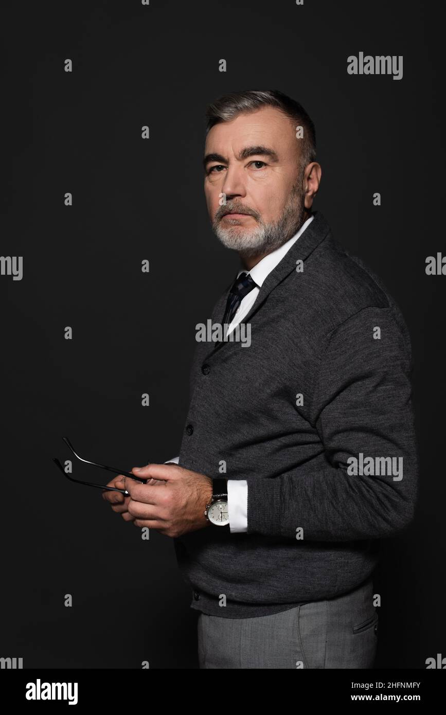 Grey haired person hi-res stock photography and images - Alamy