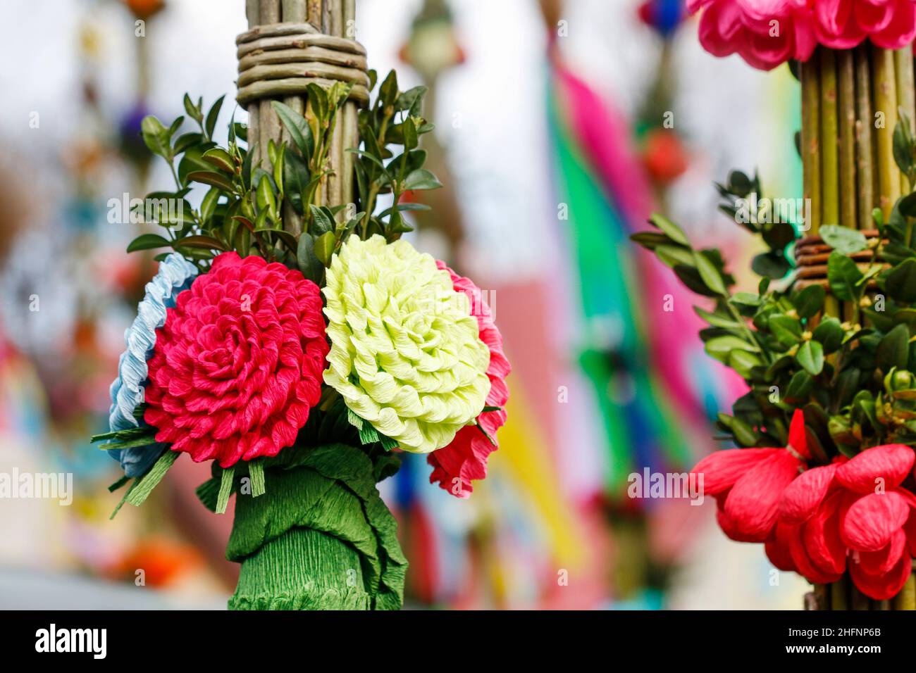 Easter Palm Contest in Lipnica Murowana, Poland. Annual event of Palm ...