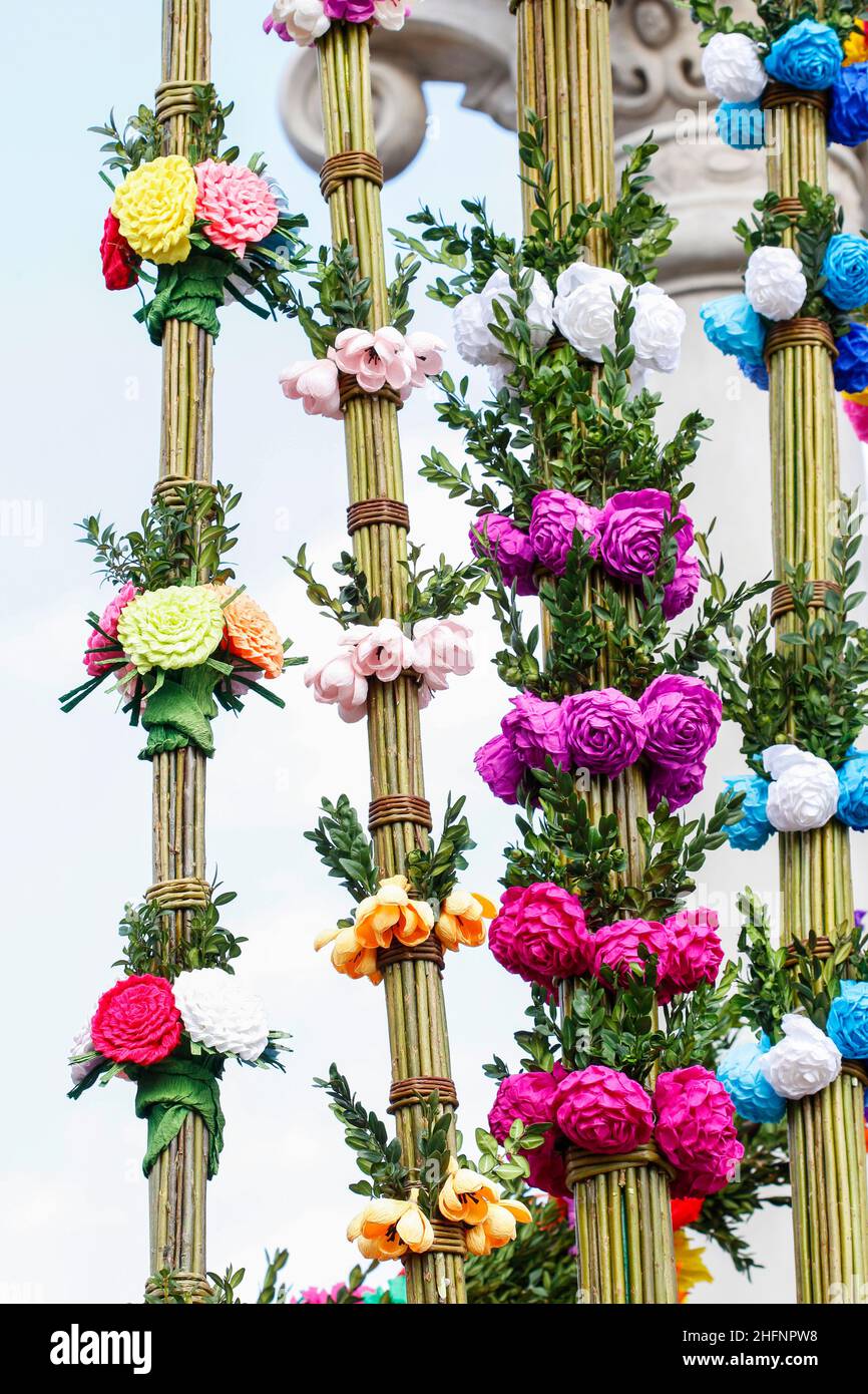 Easter Palm Contest in Lipnica Murowana, Poland. Annual event of Palm ...