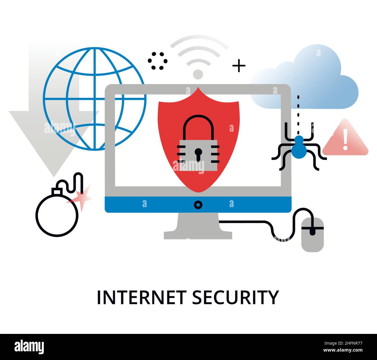 Network access control Stock Vector Images - Alamy