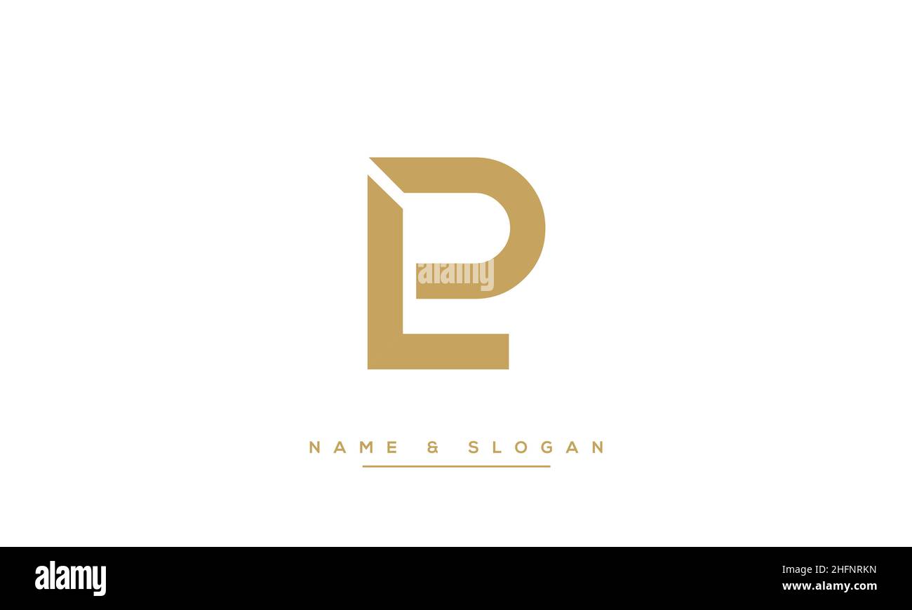 Modern abstract letter LP, PL logo design. Minimal LP, PL initial based ...