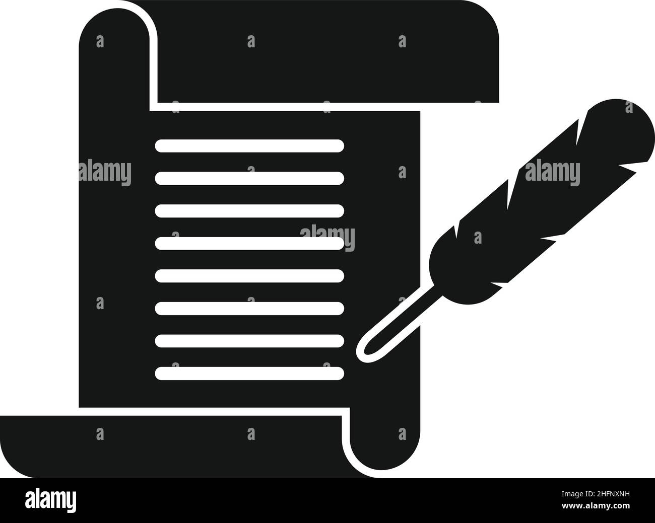 Writing letter icon simple vector. Pen paper. Note pencil Stock Vector ...