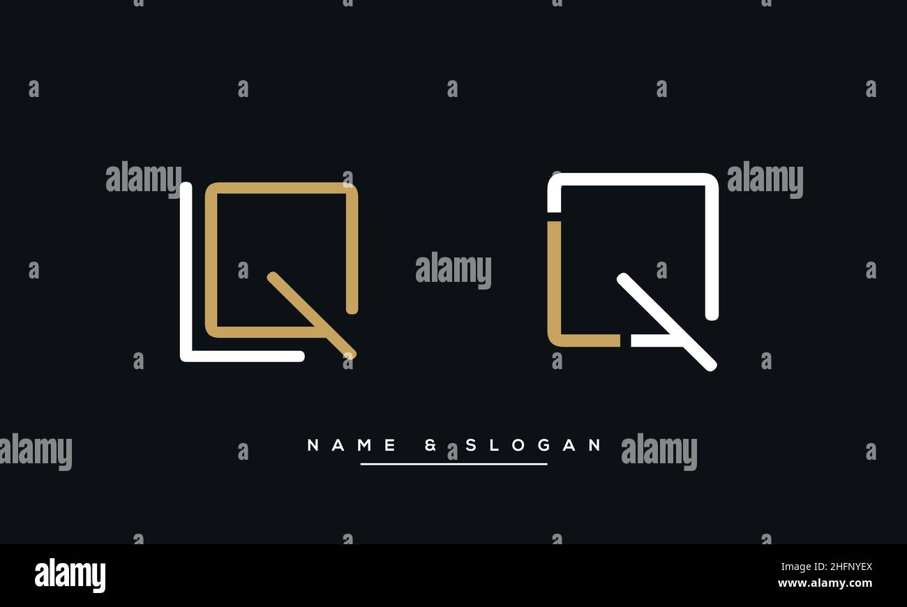 Modern abstract letter LQ, QL logo design. Minimal LQ, QL initial based ... Modern abstract letter LQ, QL logo design. Minimal LQ, QL initial based ...