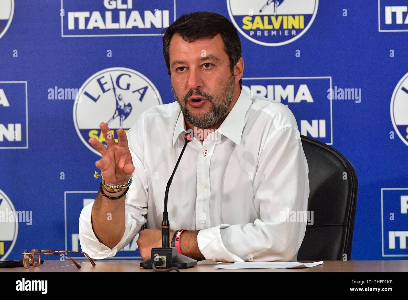 Gian Mattia D'Alberto - LaPresse 2020-09-21 Milan News Matteo Salvini ...
