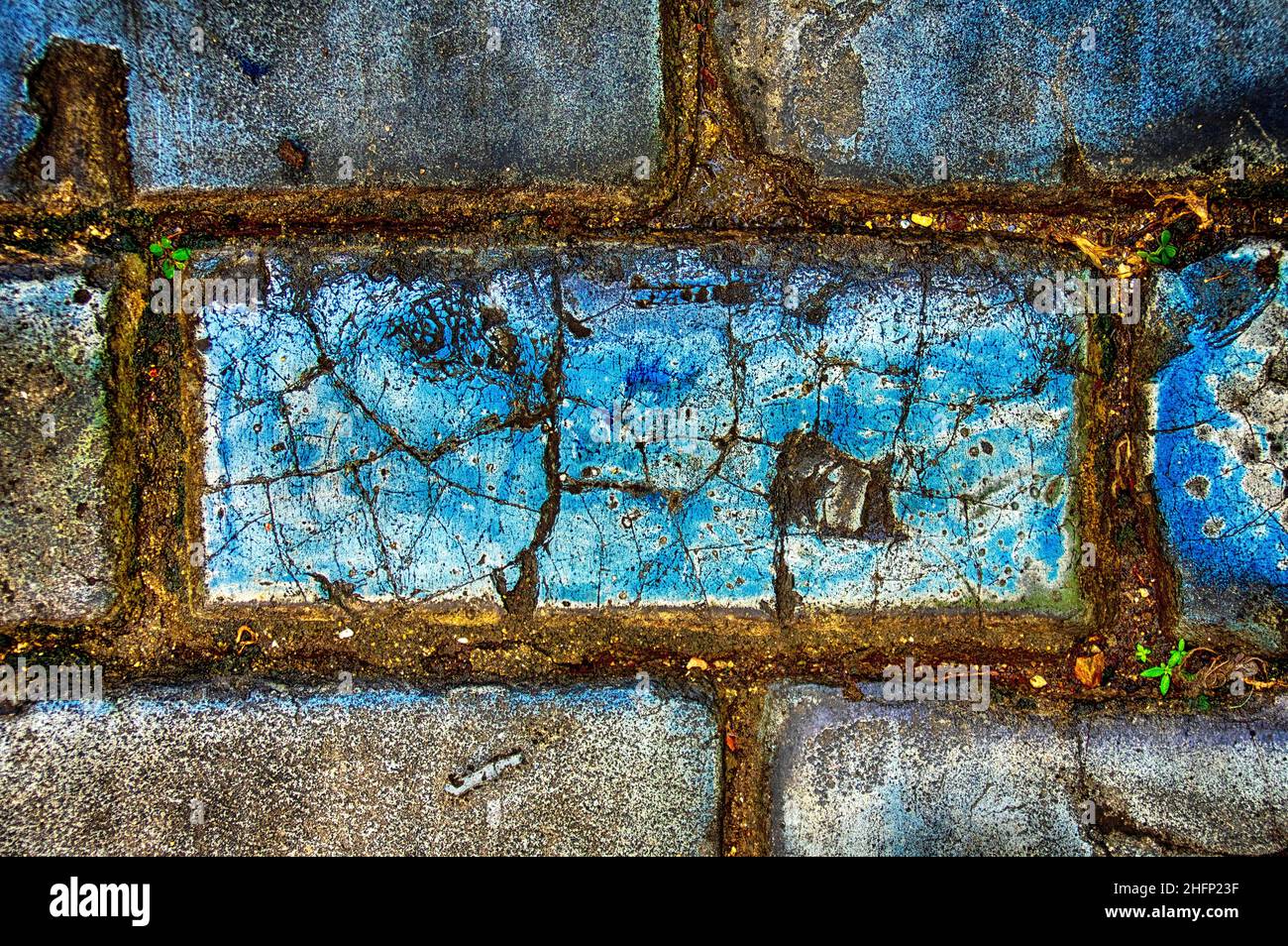 Blue Cobblestones On the Streets of Old San Juan Puerto Rico Stock ...