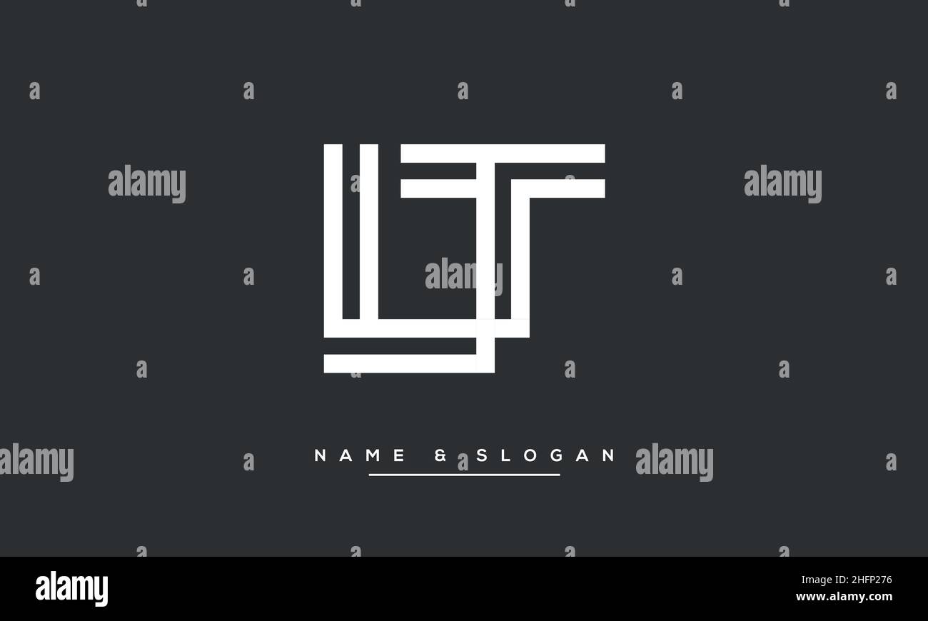 Modern abstract letter LT, TL logo design. Minimal LT, TL initial based ...