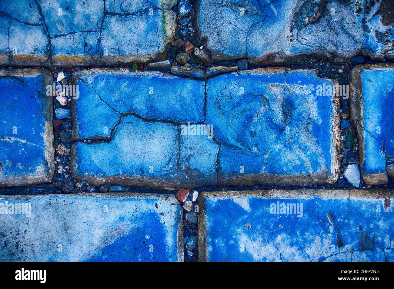 Blue Cobblestones On the Streets of Old San Juan Puerto Rico Stock ...