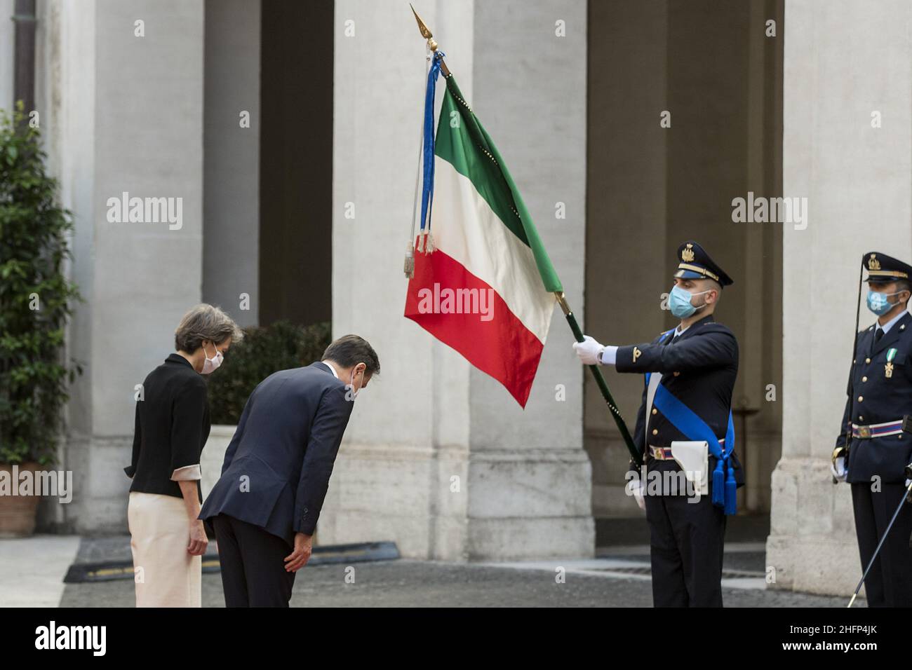 Roberto Monaldo / LaPresse 29-09-2020 Rome (Italy) Chigi palace - Prime ...