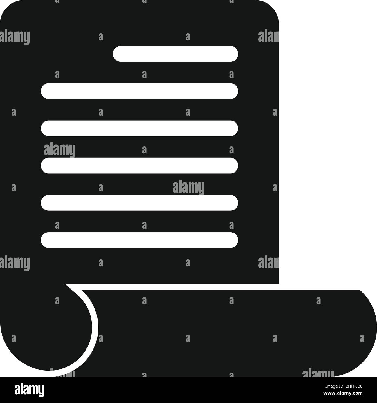 Paper writing icon simple vector. Note book. Article document Stock ...