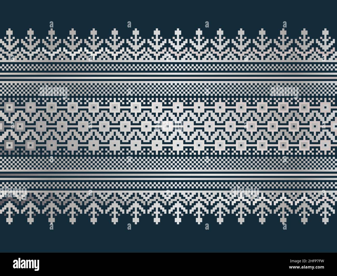Vector illustration of Ukrainian folk seamless pattern ornament. Ethnic ...
