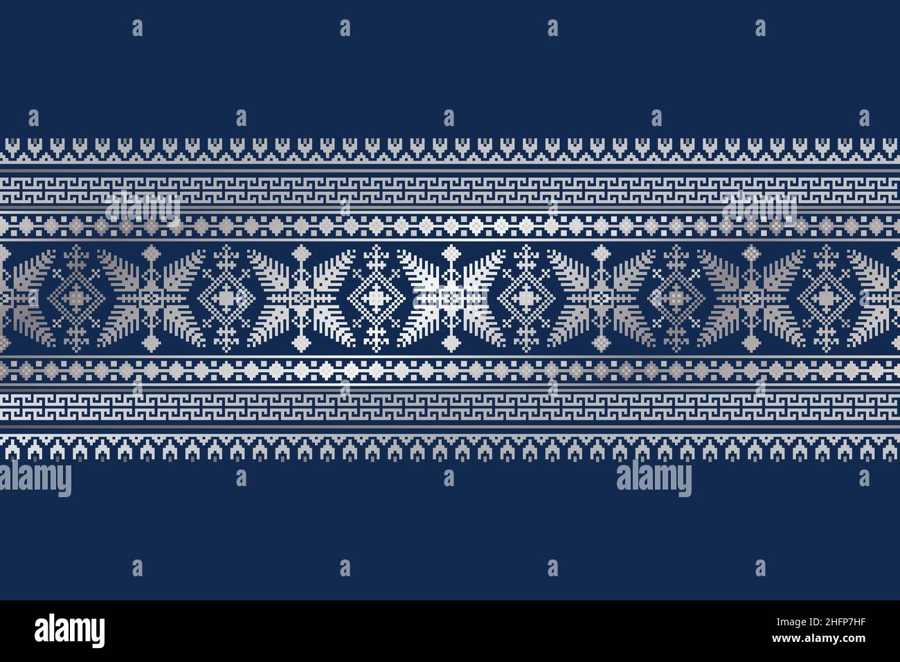 Vector illustration of Ukrainian folk seamless pattern ornament. Ethnic ...