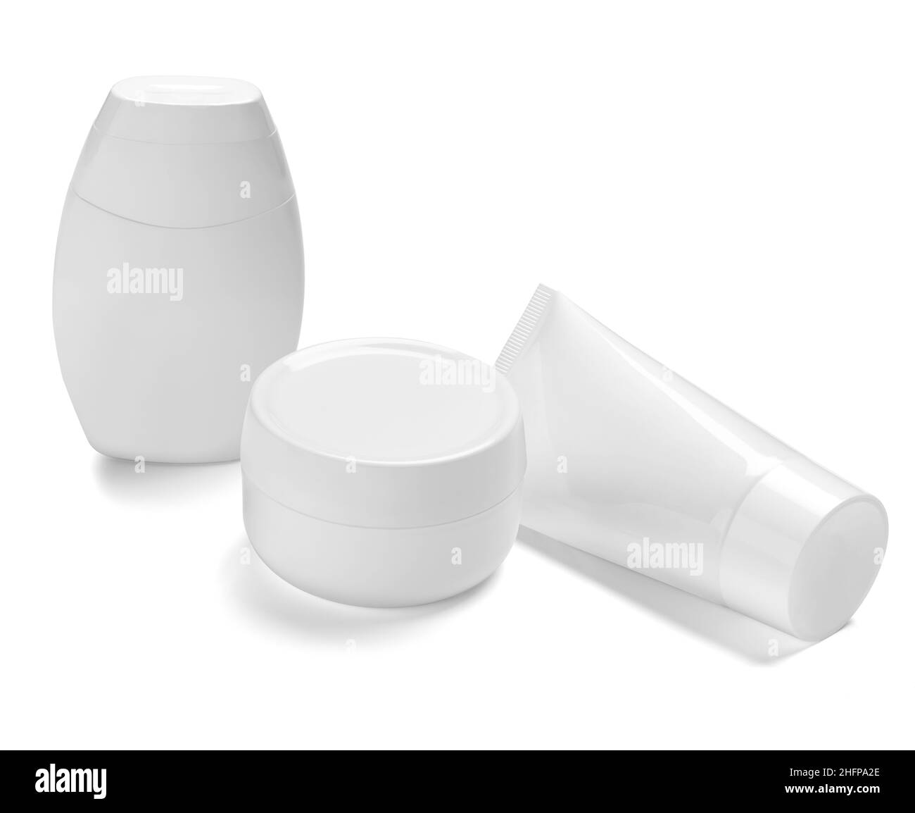 white cream container jar beauty moisturizer tube soap Stock Photo - Alamy