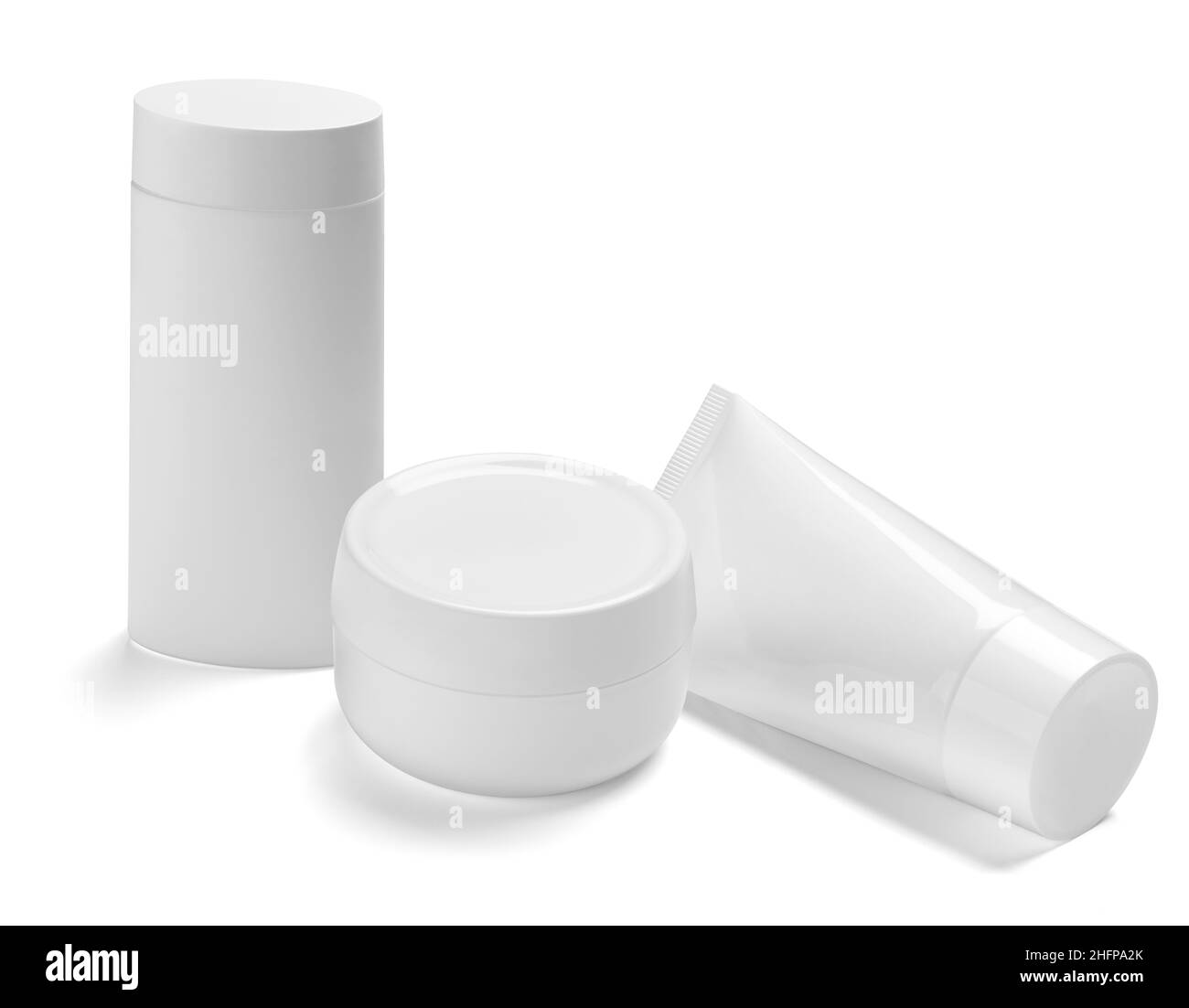 white cream container jar beauty moisturizer tube soap Stock Photo - Alamy