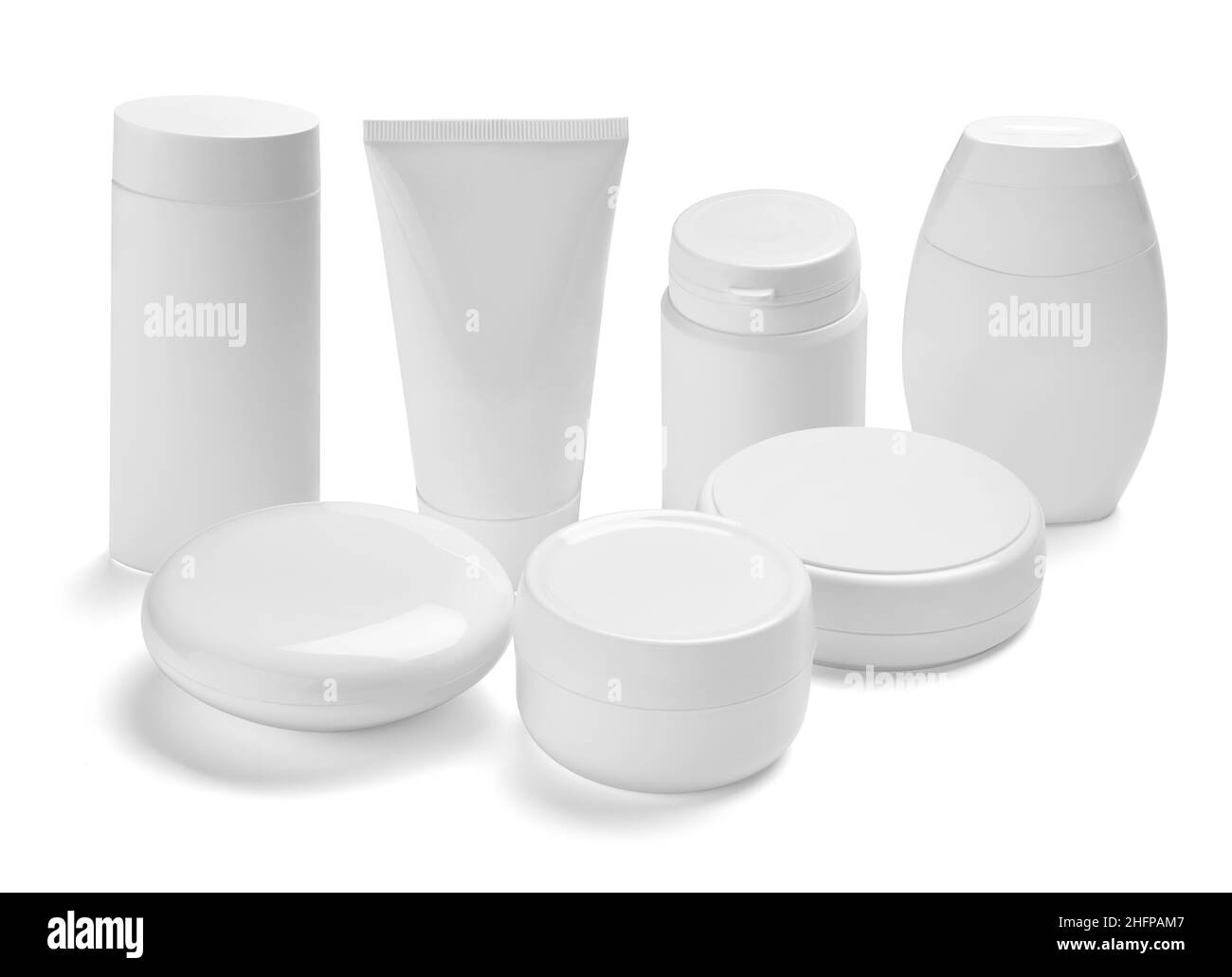 white cream container jar beauty moisturizer tube soap Stock Photo - Alamy