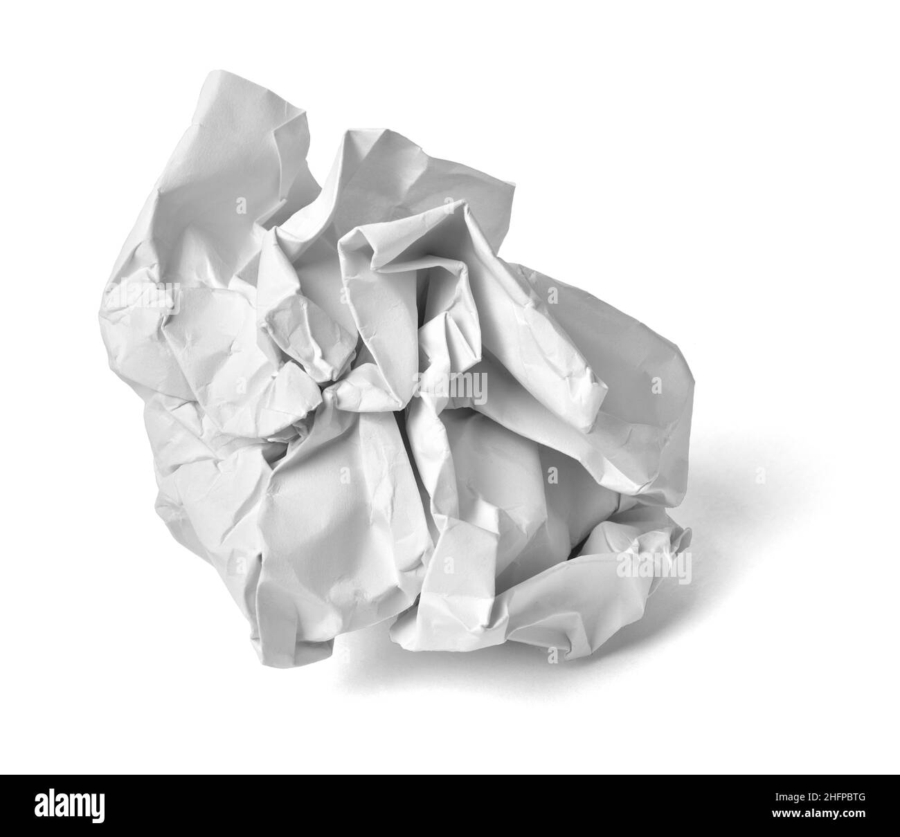 paper ball crumpled garbage trash mistake Stock Photo - Alamy