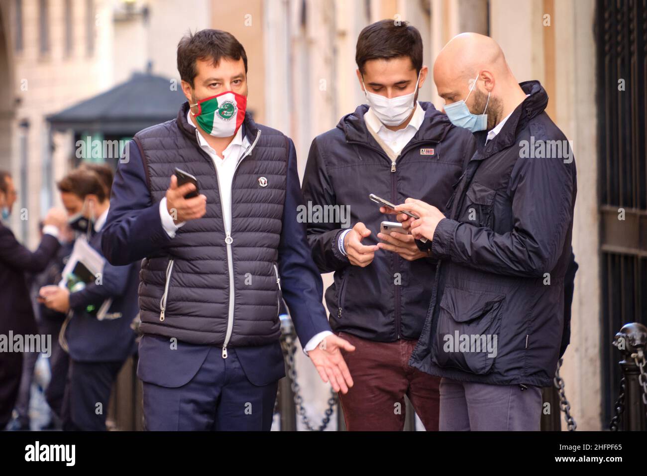 Mauro Scrobogna /LaPresse October 13, 2020 Rome, Italy Politics Lega ...